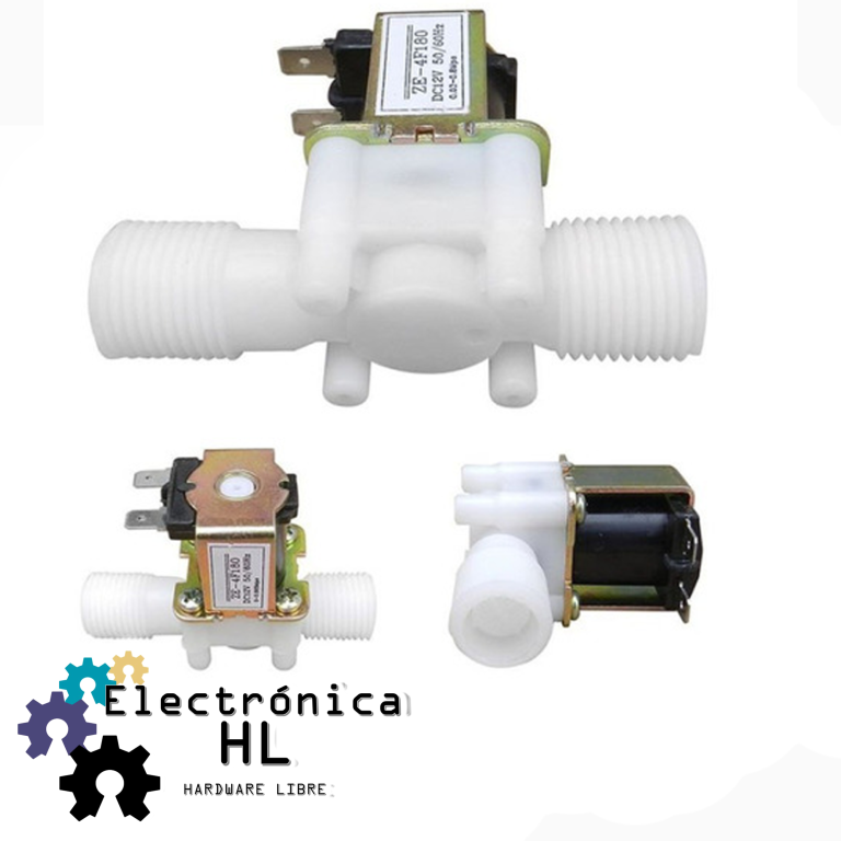 ELECTROVALVULA PARA LIQUIDOS 1/2″ 12V DC – Electronica HL